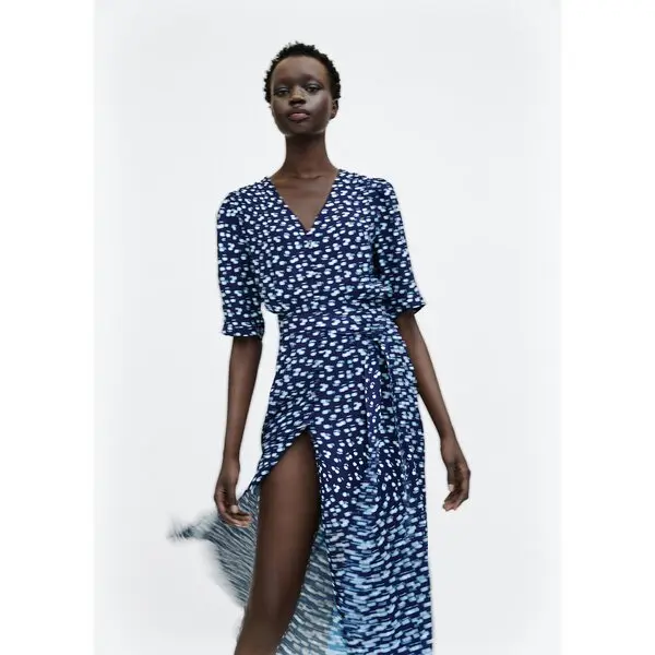 Goop G. Label Printed Market Dress - Navy,White Cherry | Editorialist